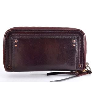 Chloe | Bags | Chloe Paddington Burgandy Brown Leather Long Zippy ...